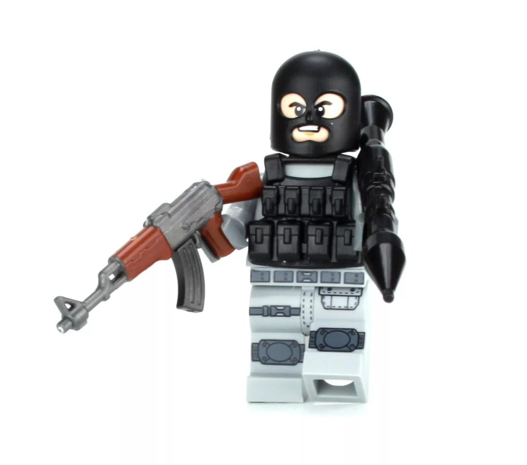 Battle Brick Mercenary Bandit Minifigure Army Builder Made With Real ...