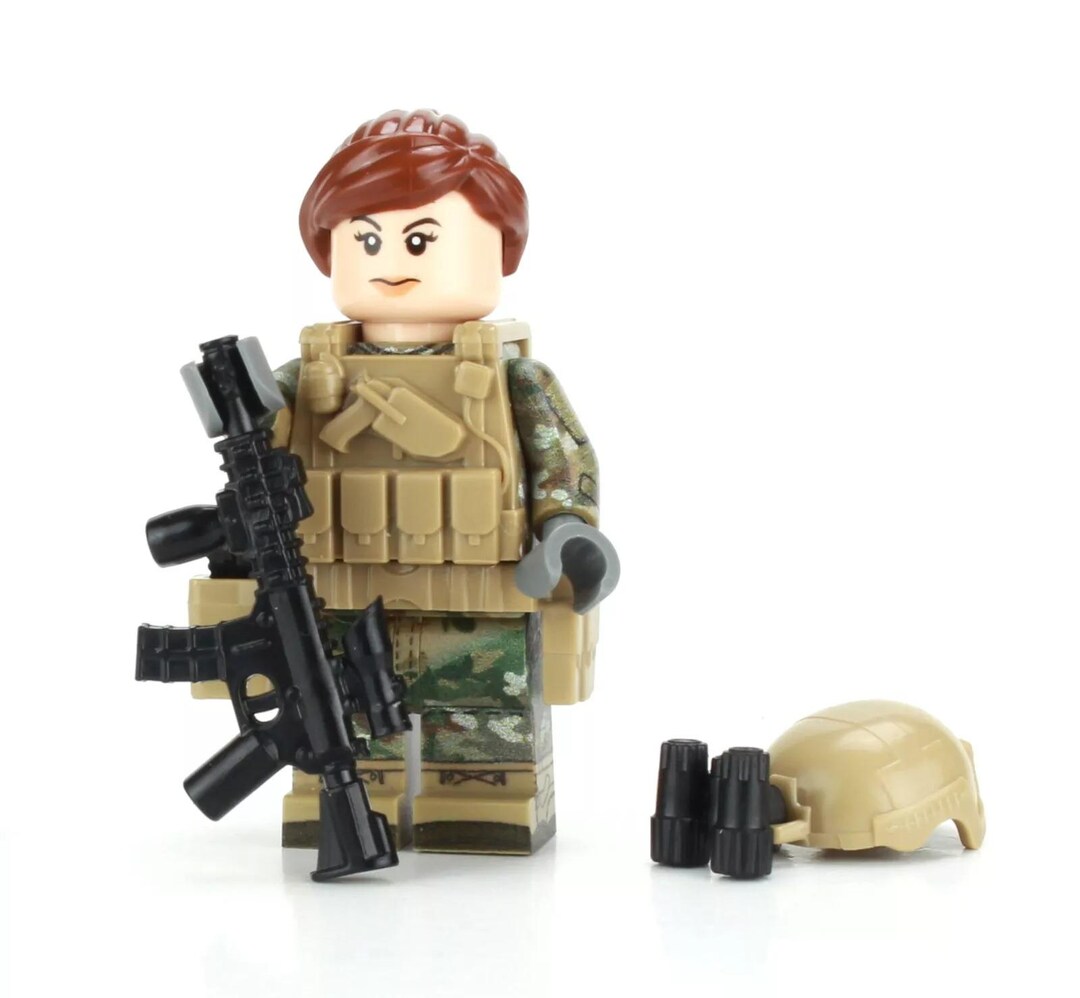 Battle Brick Season 1 Female Army Combat Soldier Made W/real LEGO ...