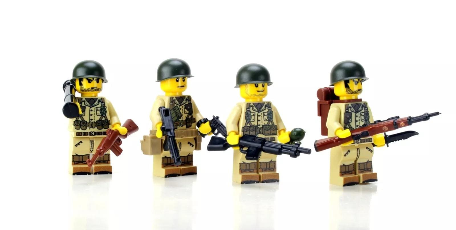 Battle Brick US WW2 Squad Army Minifigure Soldiers Made With Real LEGO ...