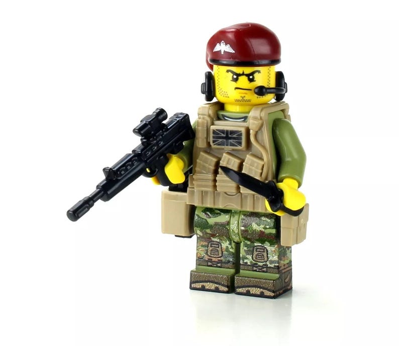 Battle Brick British Paratrooper Soldier Battle Brick Custom Made With ...