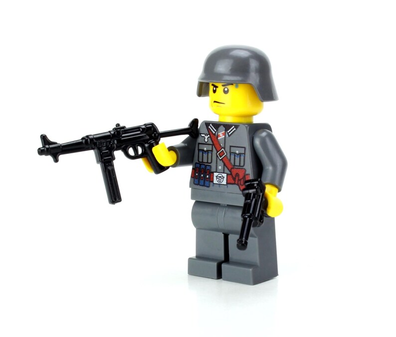 Battle Brick Axis MP40 Enemy WW2 Soldier Minifigure Army Made W/real ...