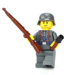 Battle Brick Axis Enemy WW2 Rifleman Soldier WW2 Minifigure Made W ...