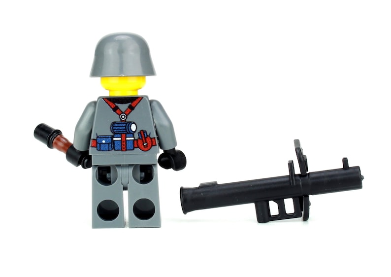 Battle Brick Enemy Anti-tank Soldier Axis WW2 Minifigure Made W/ Real ...