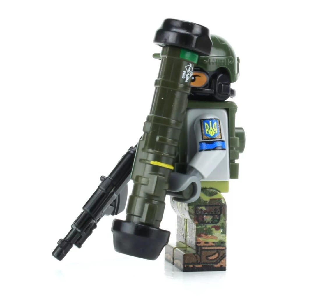 Battle Brick Ukrainian Anti-tank Soldier Made With Real LEGO ...