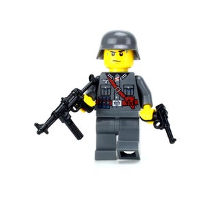 Battle Brick Axis MP40 Enemy WW2 Soldier Minifigure Army Made W/real ...