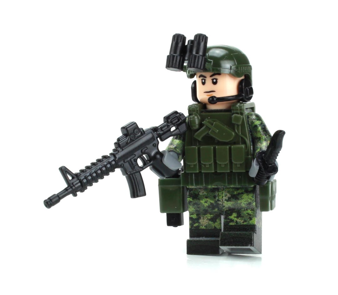 Battle Brick Custom Canadian Army Soldier Minifigure CADPAT Made With ...