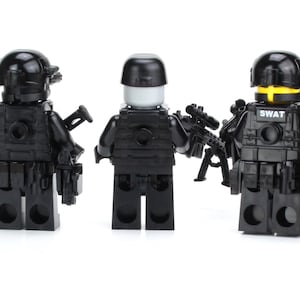 Custom SWAT Team Police Officer Tactical Unit Made W/ Real LEGO ...