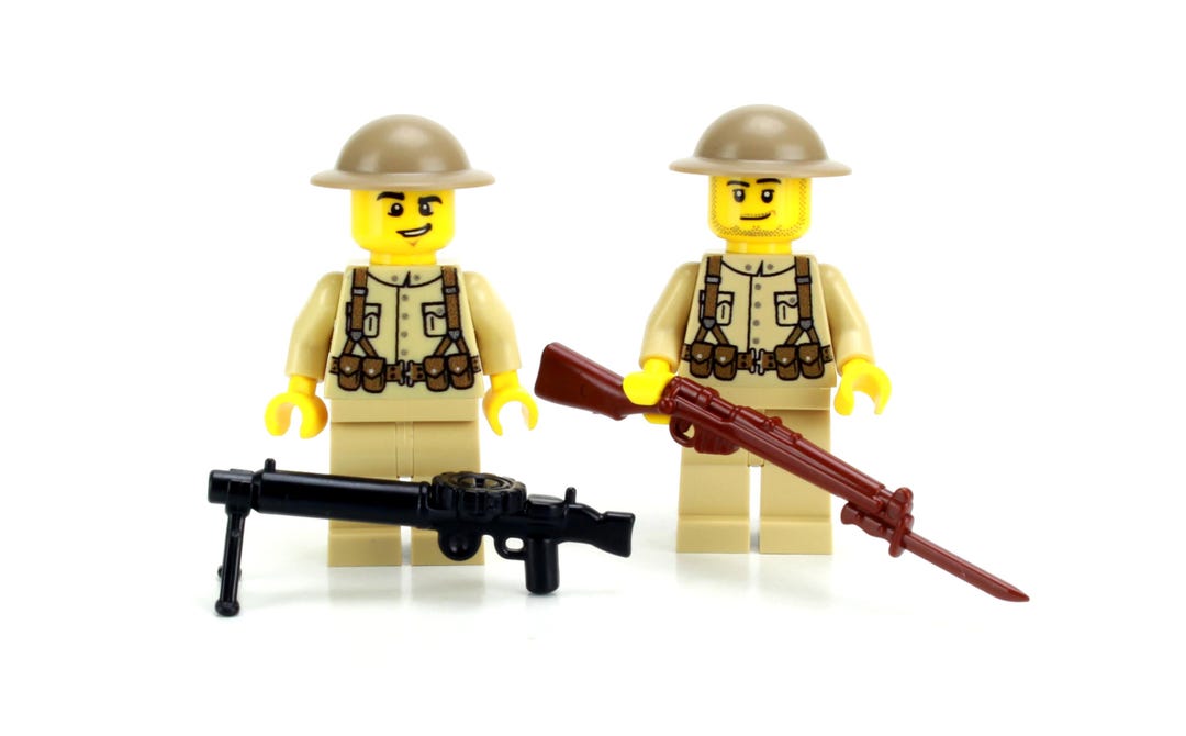 Battle Brick Doughboy Soldiers WW1 Army Soldiers Made W/real LEGO ...