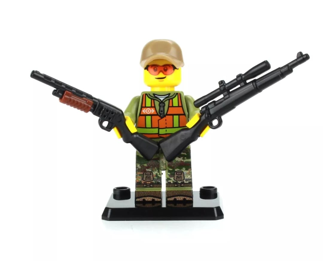 Battle Brick Deer Hunter Custom Minifigure Made With Real LEGO ...