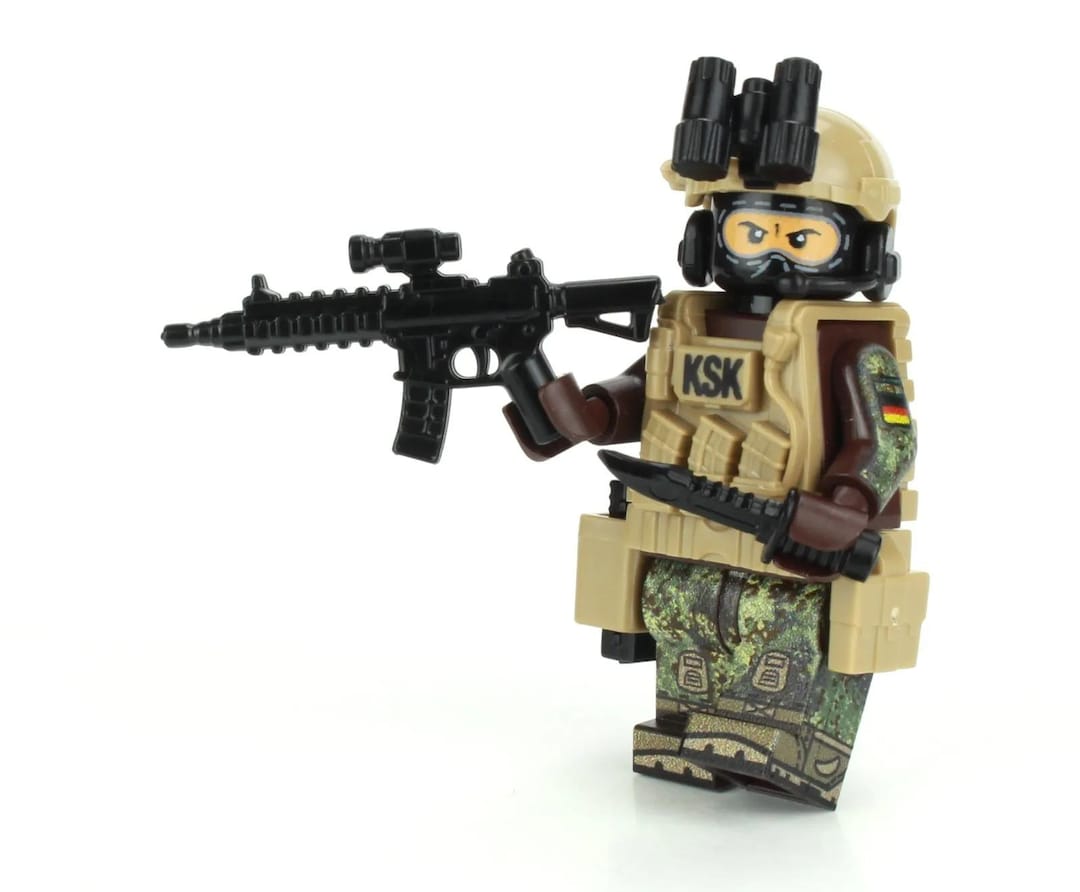 Battle Brick KSK Kommando Spezialkrafte Army Minifigure Made W/ Real ...