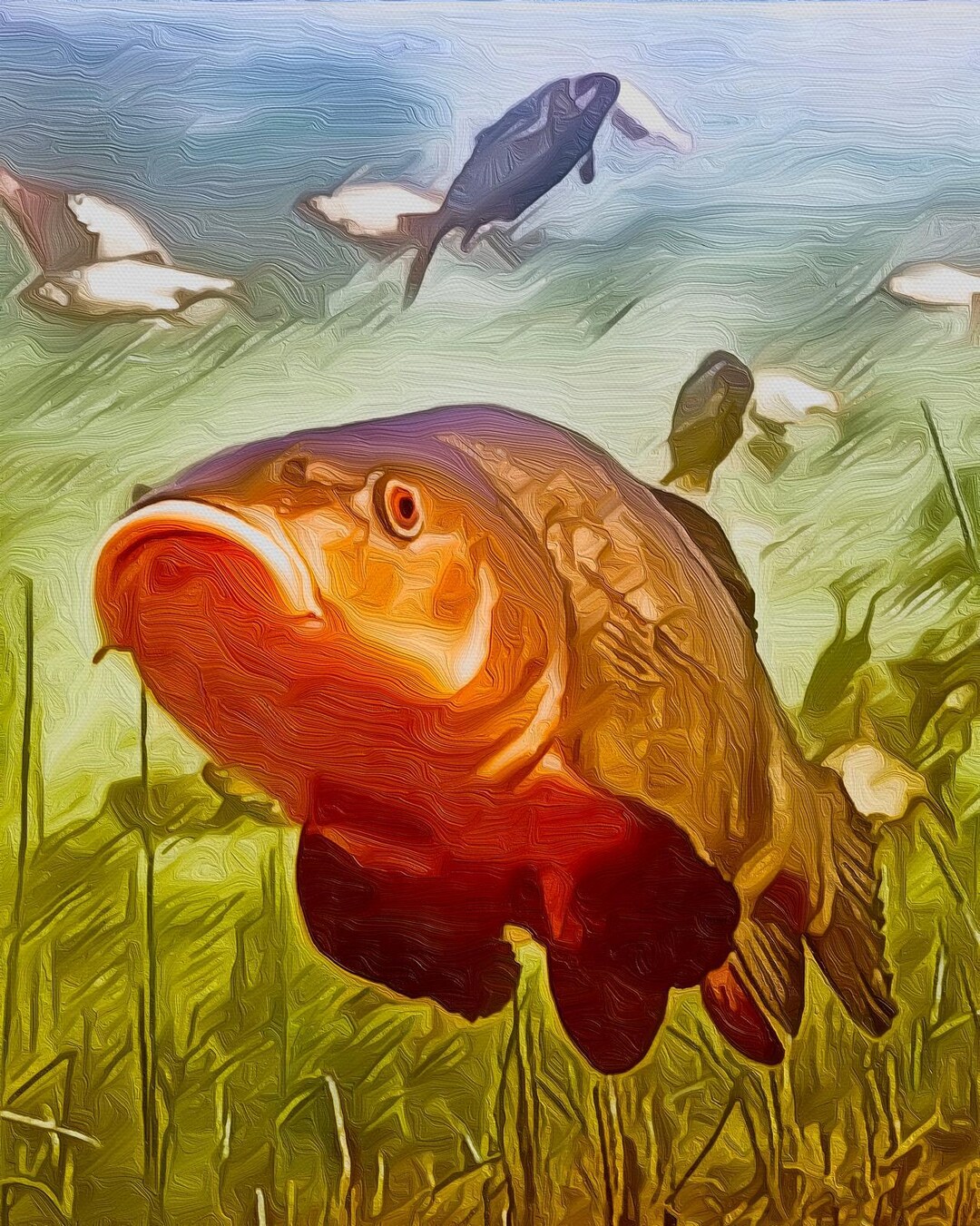 Tench Print Digital Download, Printable Fish Illustration, Fishes Wall ...