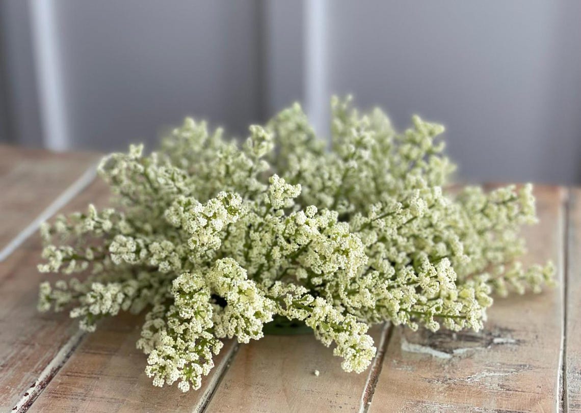 CLERANCE Farmhouse/french Country Candle Ring All Season Decor, Neutral ...