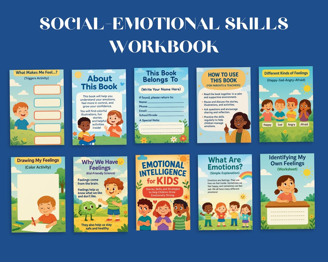 Emotional Intelligence Worksheets for Kids | Social-emotional Learning ...
