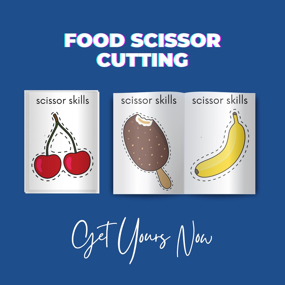 Food Scissor Skills, Activities Worksheets, Preschool Activity Page ...