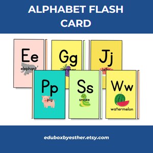 Printable Alphabet Flashcards: ABC Learning for Preschoolers (PDF ...