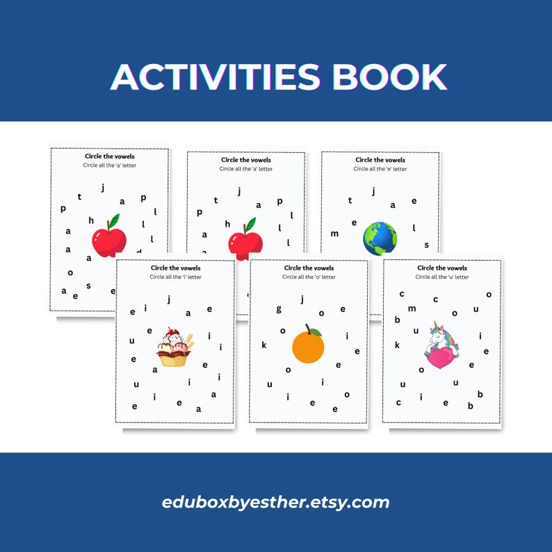 Vowel Worksheets for Kids | Short and Long Vowel Phonics Activities ...