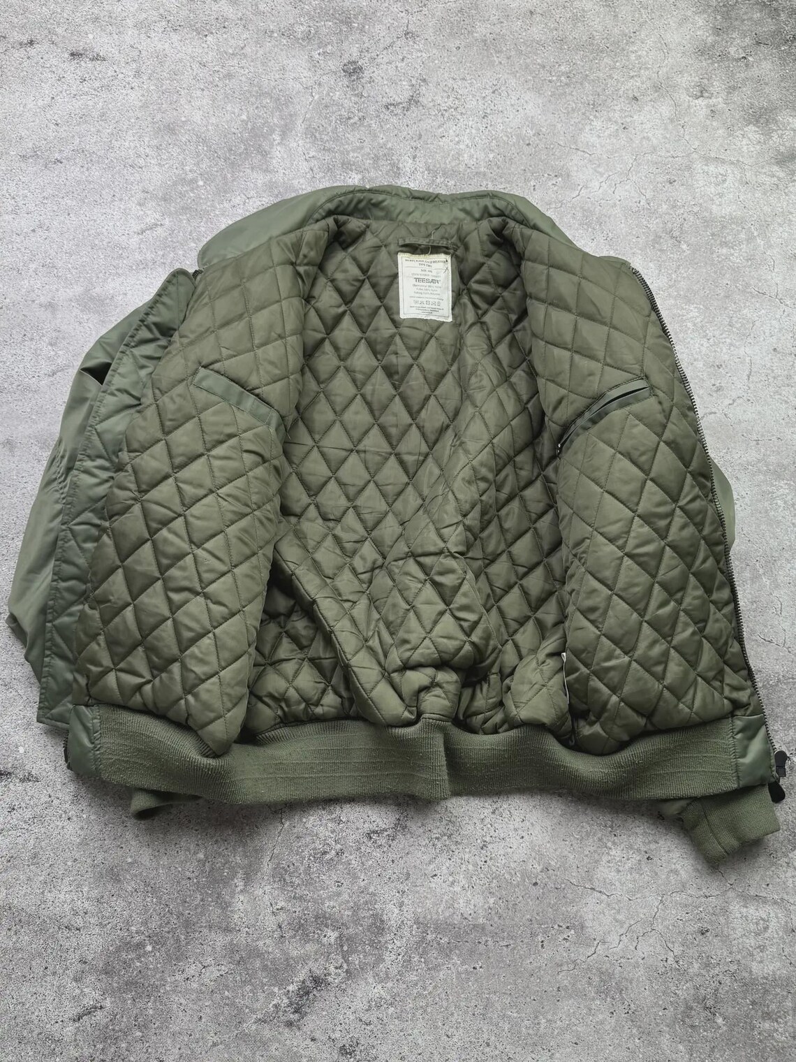 Vintage Military Bomber Jacket - Etsy