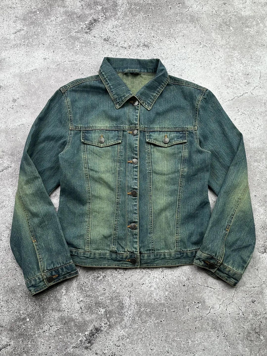 Vintage Faded Denim Jacket - Etsy
