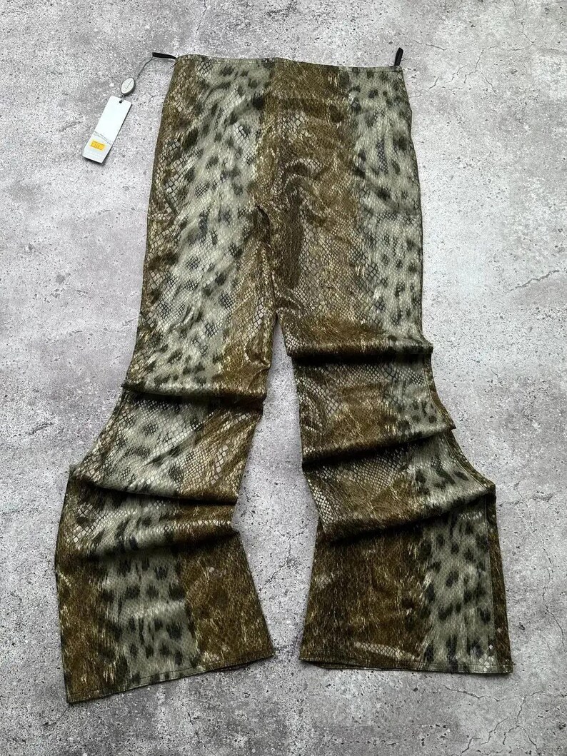 Vintage Printed Flare Amazing Pants - Etsy UK