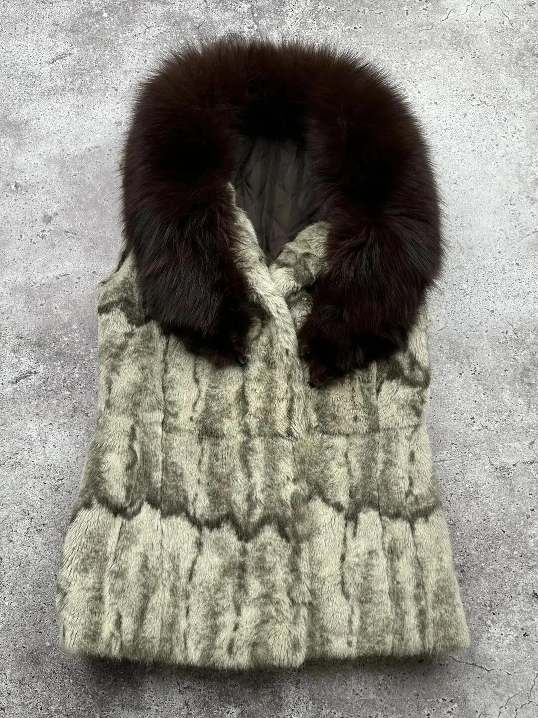 Vintage Fur Vest - Etsy