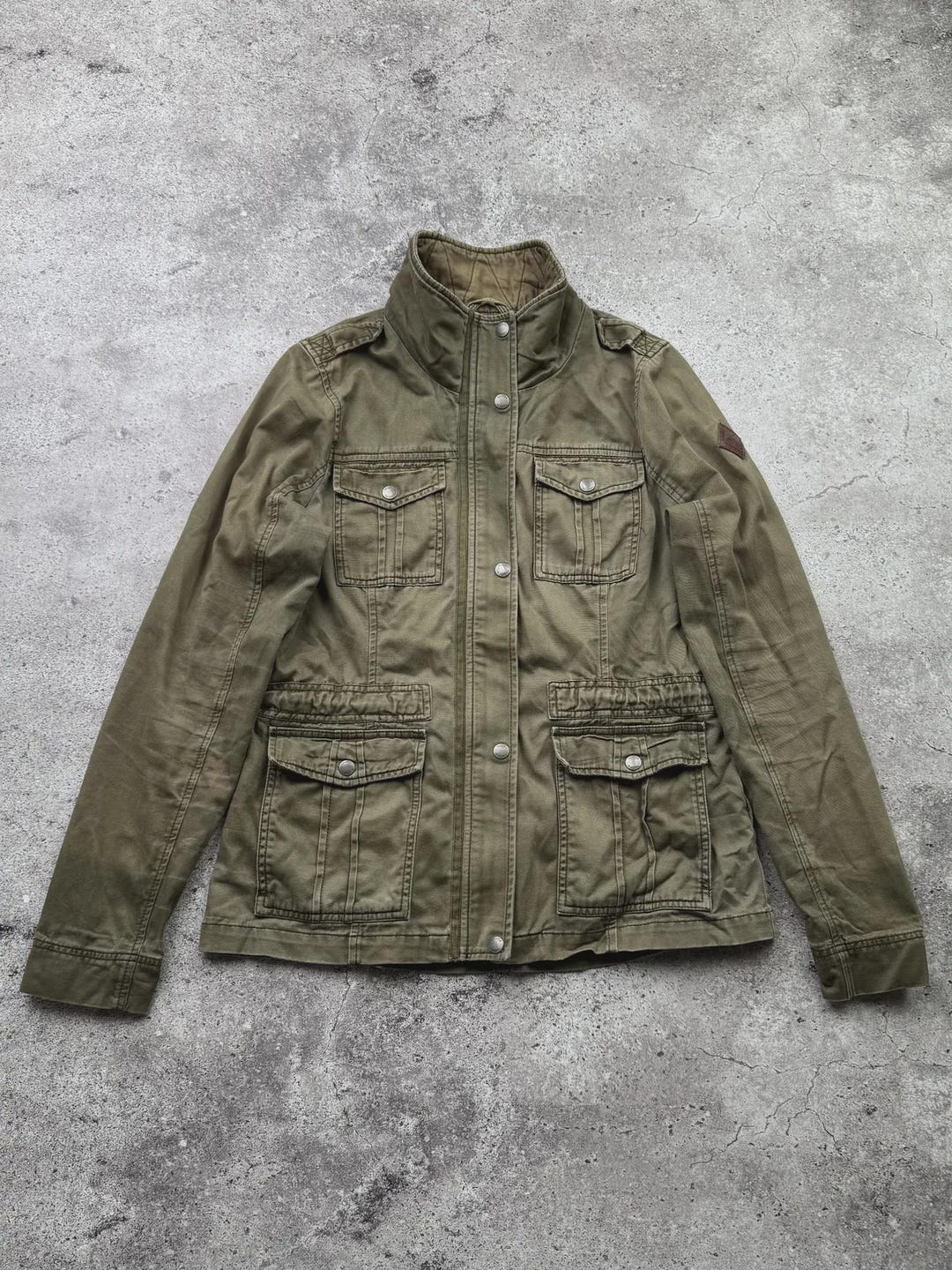 Vintage Washed Military Type Jacket - Etsy
