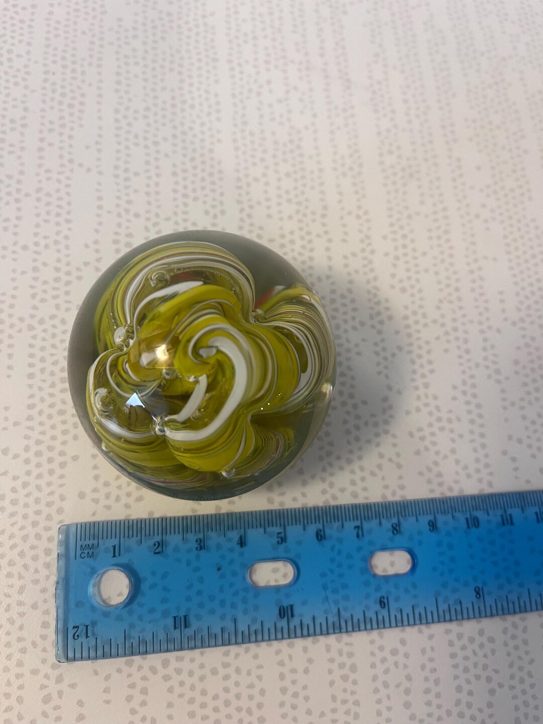 Vintage Swirl Glass Paperweight - Etsy