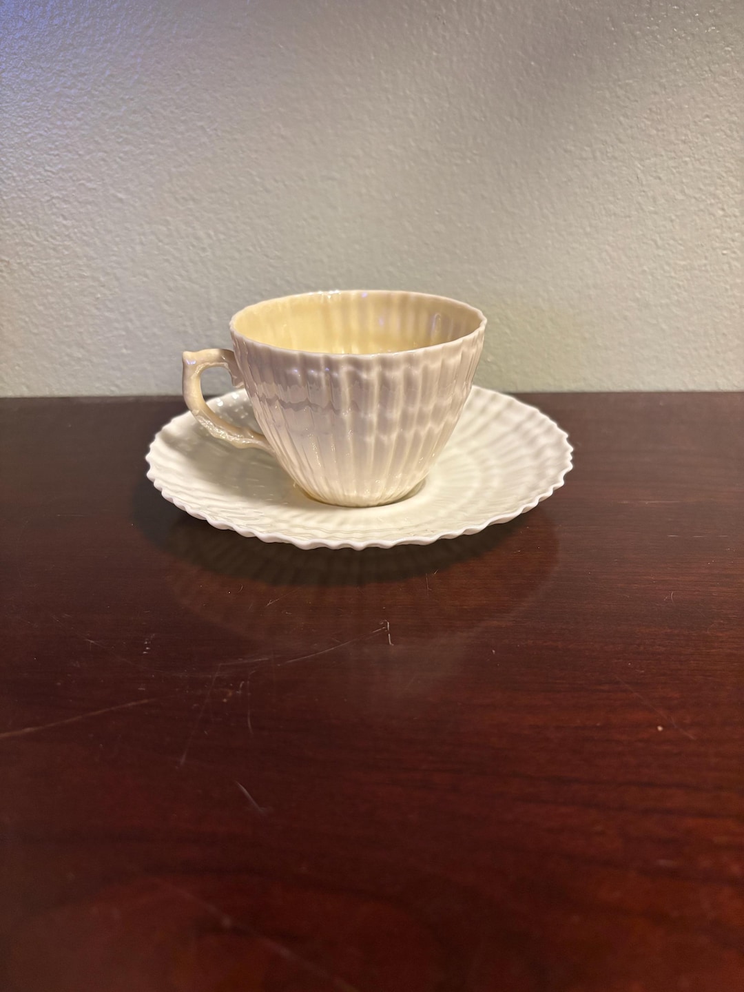 Beautiful Rare Belleek Cup and Saucer 3rd Black Mark 1926-46 in Great ...