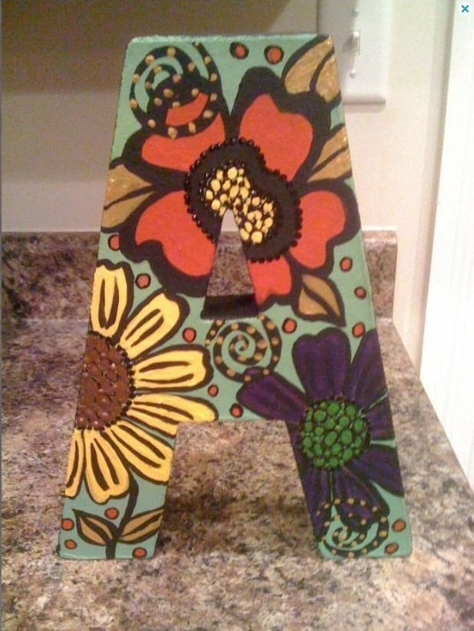 Hand Painted Letter | Etsy