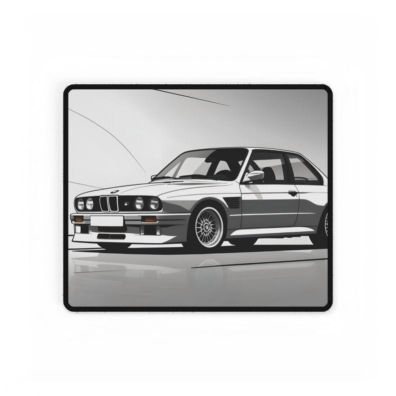 BMW E30 Desk Mat: Vintage Car Mouse Pad for Racing Fans - Etsy