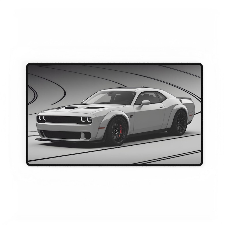 Dodge Challenger SRT Hellcat Mousepad, American Muscle Car Desk Mat for ...