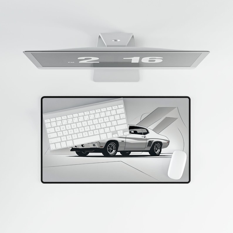 Chevrolet SS Vintage Muscle Car Desk Mat, Mouse Pad, Computer Mat ...