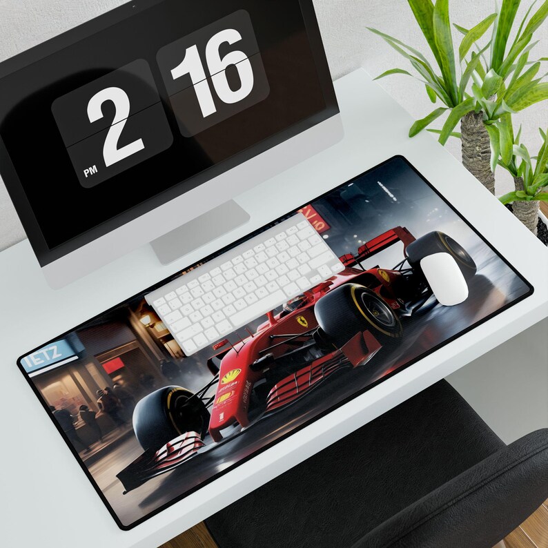 Ferrari Formula 1 Car Desk Mat: Extended Gaming Mouse Pad - Etsy