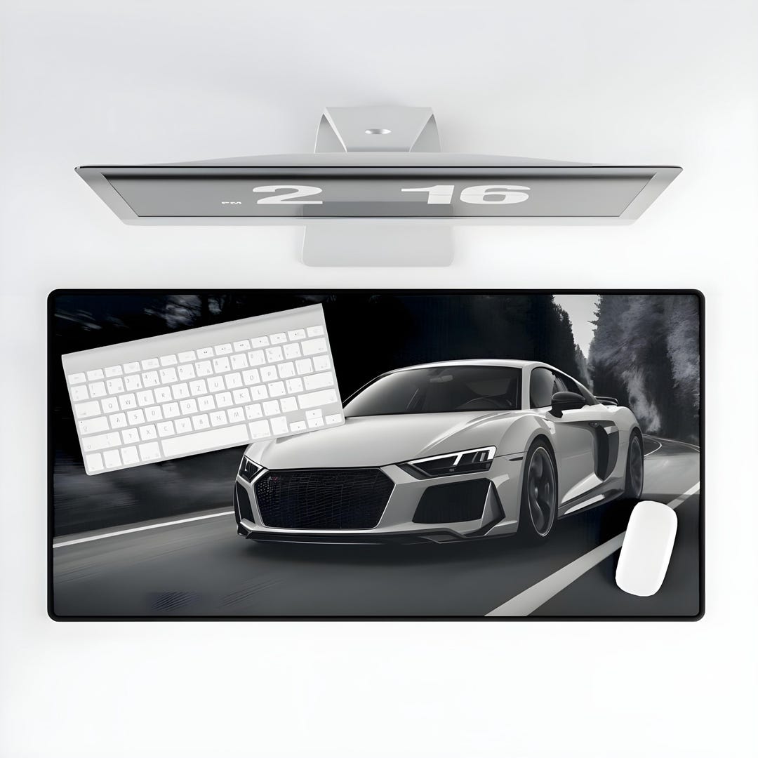 Audi R8 Mousepad: Racing Car Desk Mat, Office Decor - Etsy