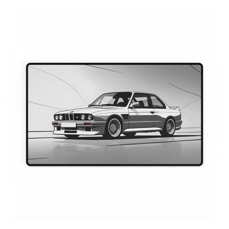 BMW E30 Desk Mat: Vintage Car Mouse Pad for Racing Fans - Etsy