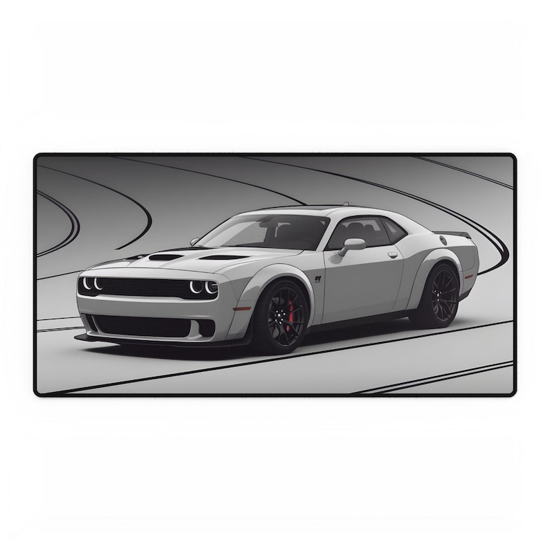 Dodge Challenger SRT Hellcat Mousepad: American Muscle Car Desk Mat - Etsy