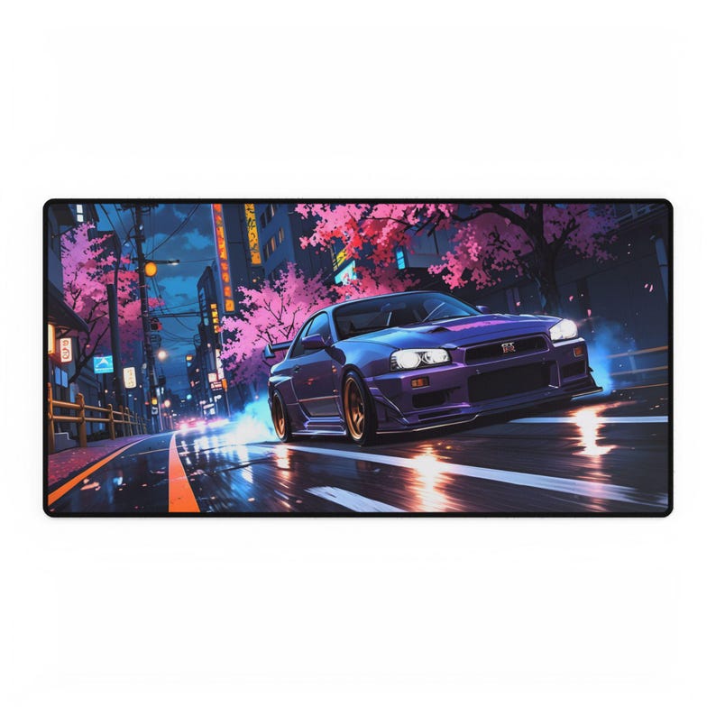 Nissan Skyline GTR Desk Mat: Anime JDM Car Enthusiast Mousepad - Etsy