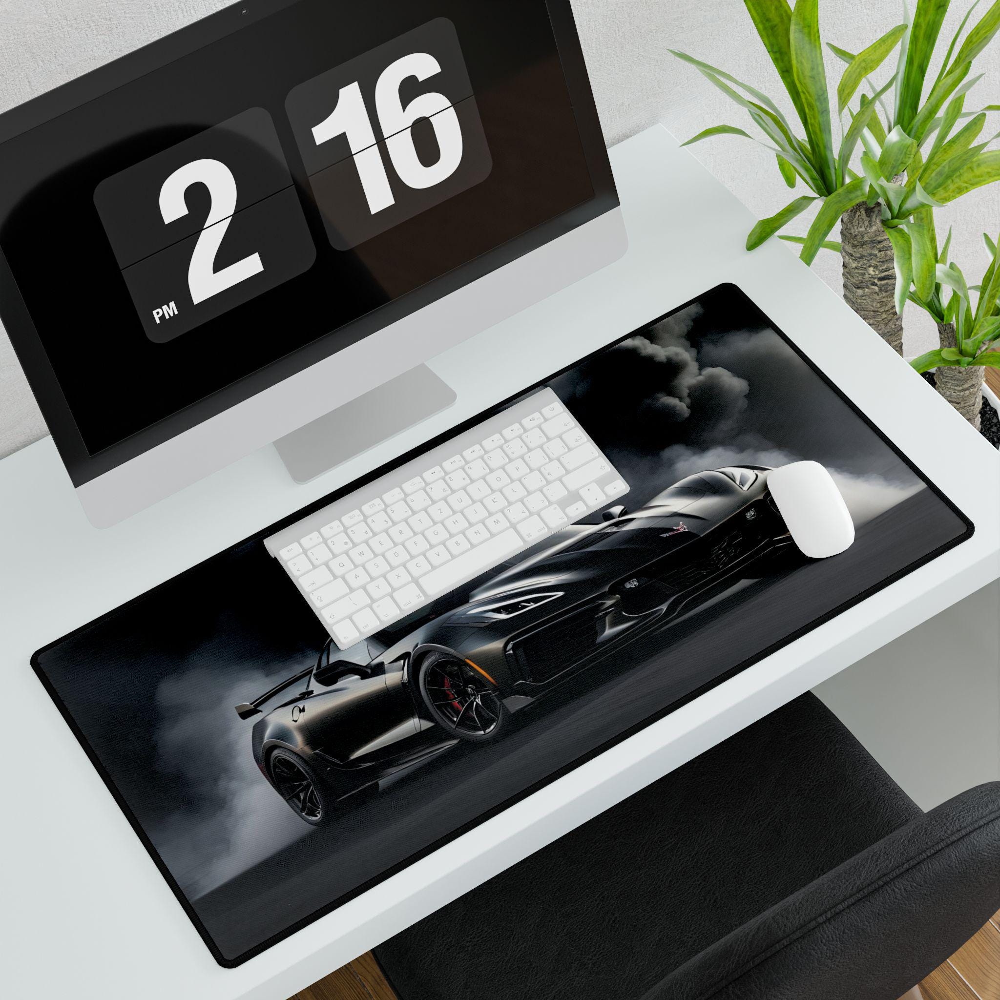 Corvette C8 ZR1 Desk Mat: Race Car Mouse Pad, Smoked Design - Etsy