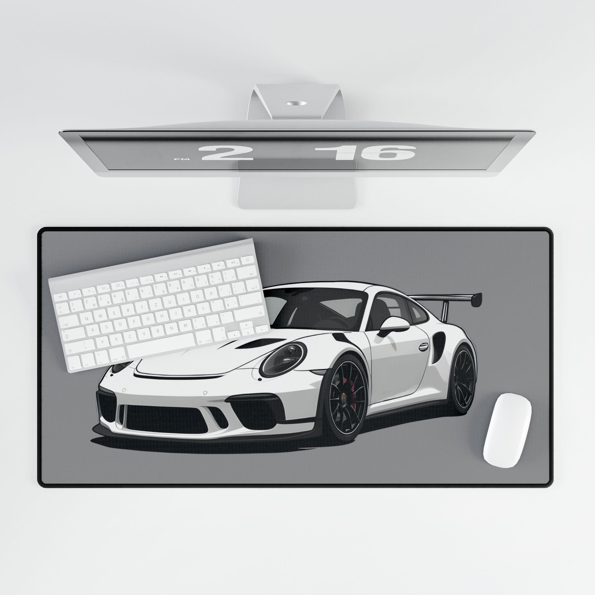 Porsche GT3 911 Desk Mat, Car Mouse Pad for Sports Car Enthusiasts ...