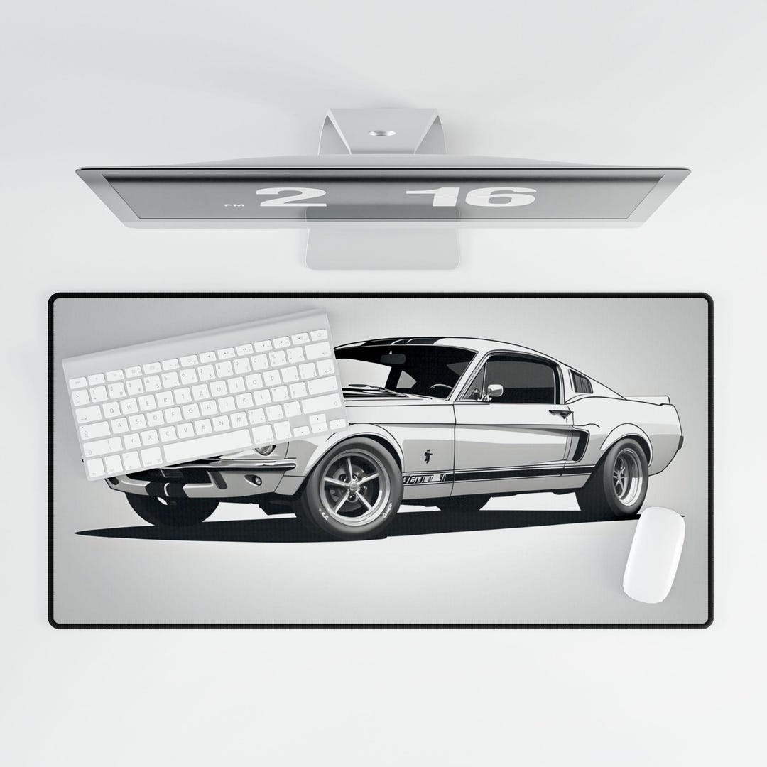 1967 Ford Mustang GT 500 Desk Mat: Vintage Muscle Car Mousepad - Etsy