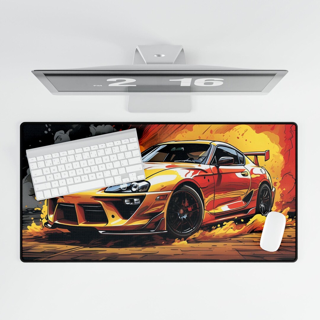 Toyota Supra MK4 Desk Mat: Comic Book JDM Car Art - Etsy