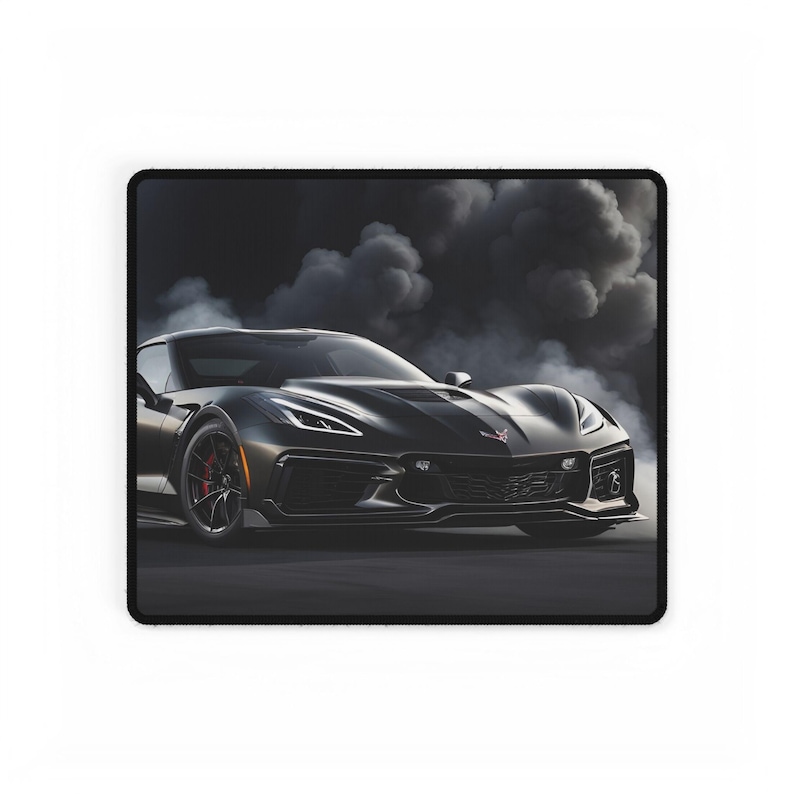 Corvette C8 ZR1 Desk Mat: Race Car Mouse Pad, Smoked Design - Etsy