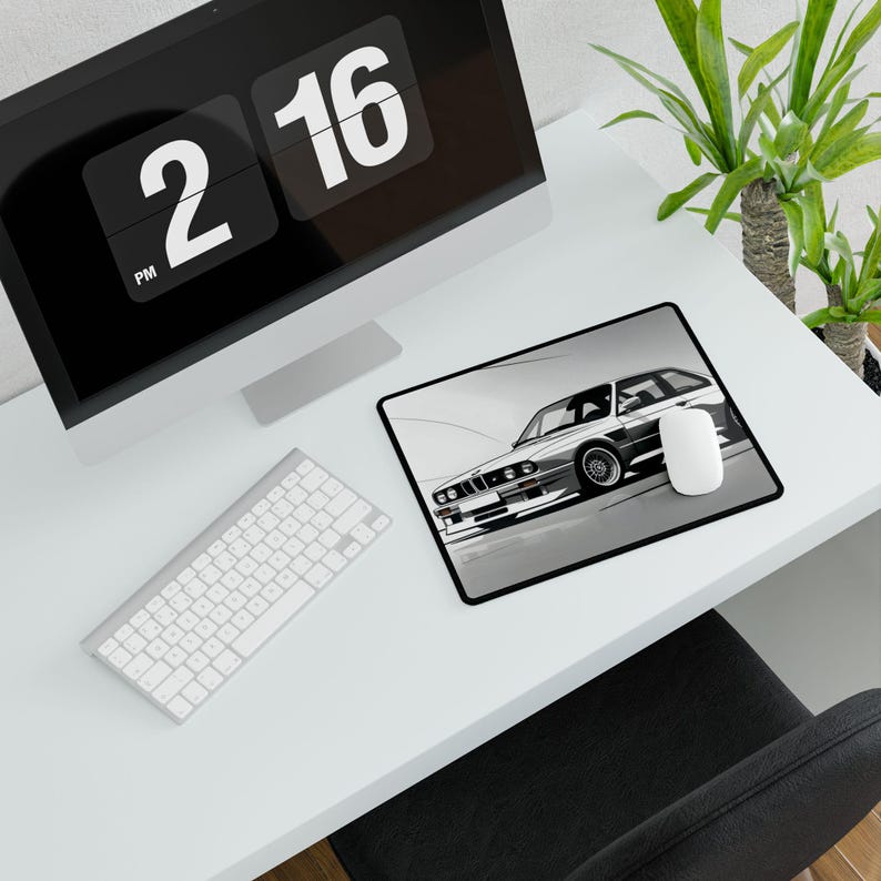 BMW E30 Desk Mat: Vintage Car Mouse Pad for Racing Fans - Etsy