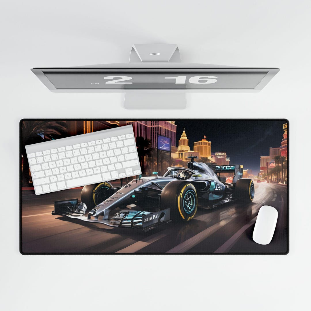 Mercedes F1 Mousepad: Las Vegas Racing Car Desk Mat - Etsy