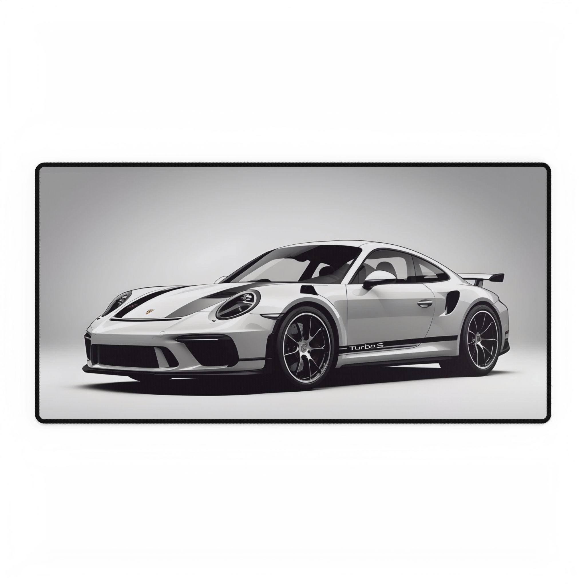 Porsche 911 Turbo S Desk Mat - Car Mouse Pad for Sports Car Enthusiasts ...