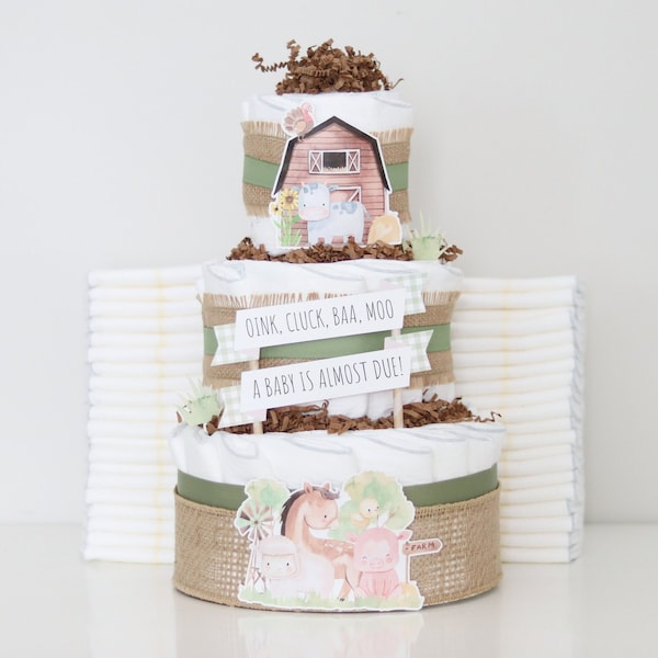 Farm Diaper Cakes - Etsy