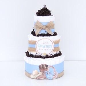 Little Cowboy Diaper Cake, Cowboy Baby Shower Centerpiece, Baby Boy ...