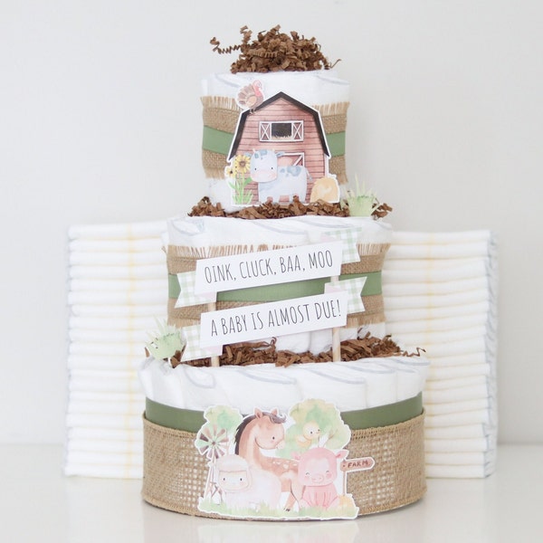 Farm Diaper Cakes - Etsy
