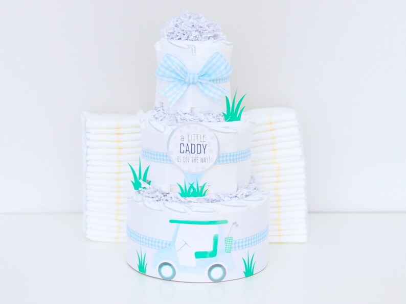 Golf Baby Shower Diaper Cake Baby Boy Gift Daddy's - Etsy