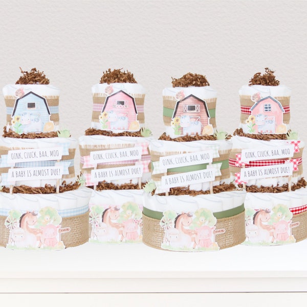 Farm Diaper Cakes - Etsy