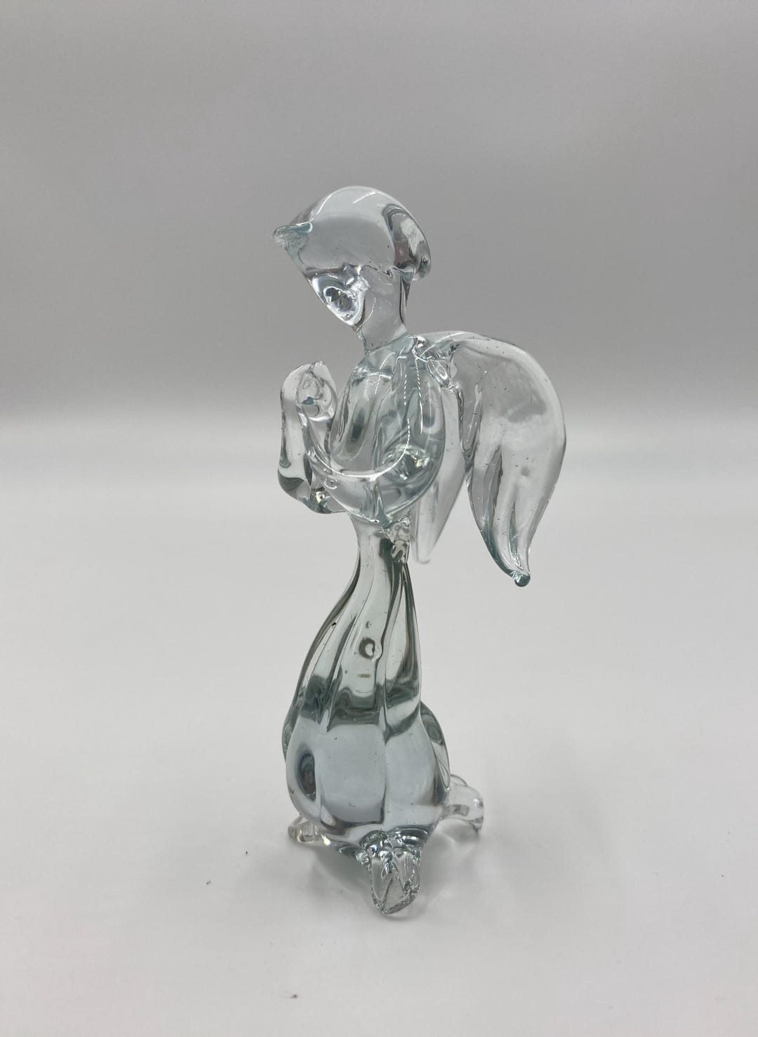 Glass Angel Figurine, Glass Animal Figurines, Handmade, Collectibles ...